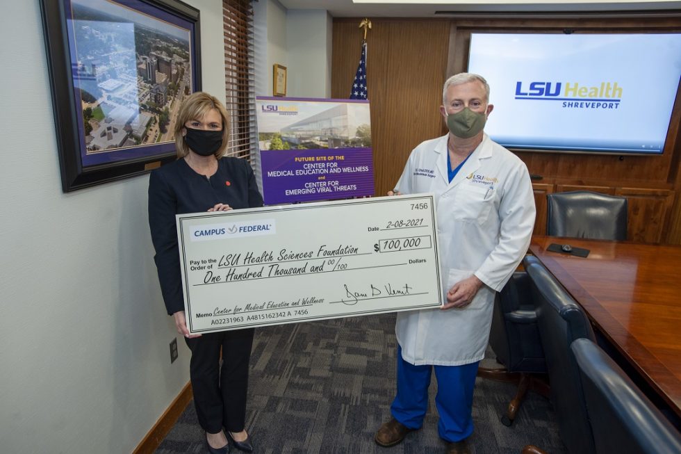 Campus Federal Credit Union Donates $100,000 to LSU Health Shreveport ...